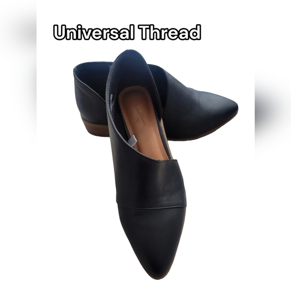 Universal Thread | Shoes | Universal Thread Black Vegan Leather ...